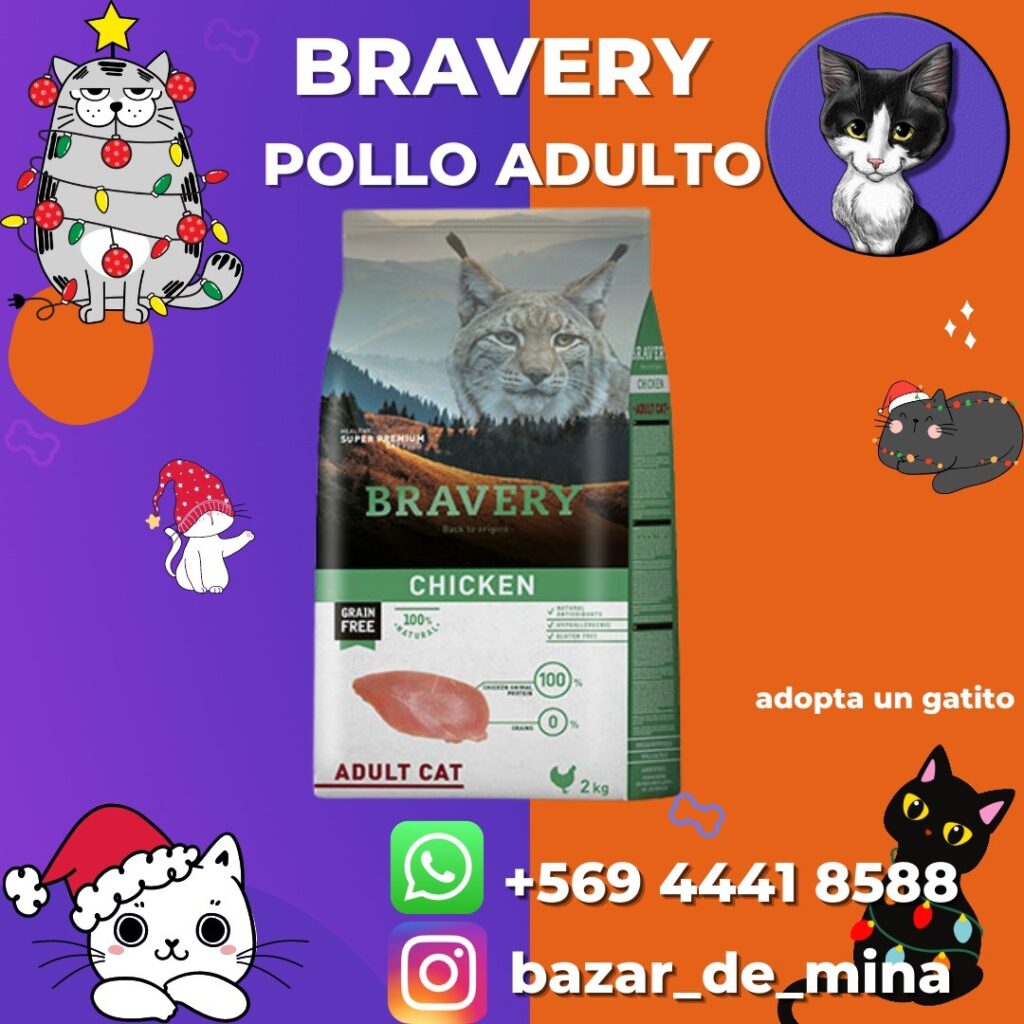 Bravery adulto gato pollo 7 kg