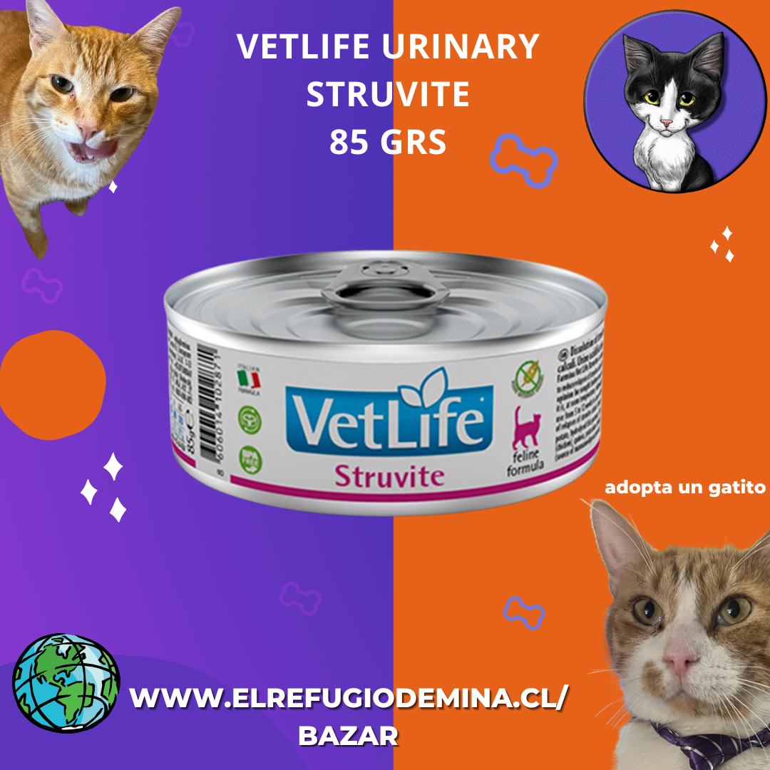 Vetlife urinary struvite lata 85 grs