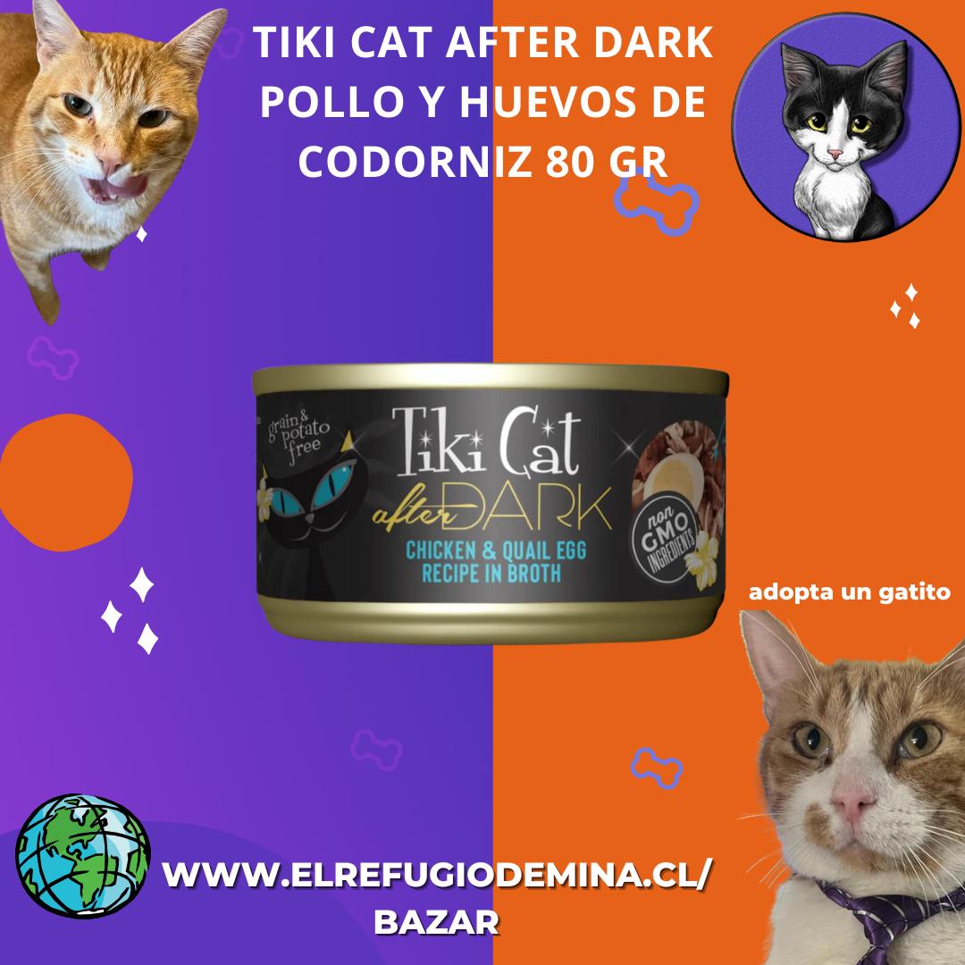 Tiki cat after dark pollo y huevos de codorniz 80 gr